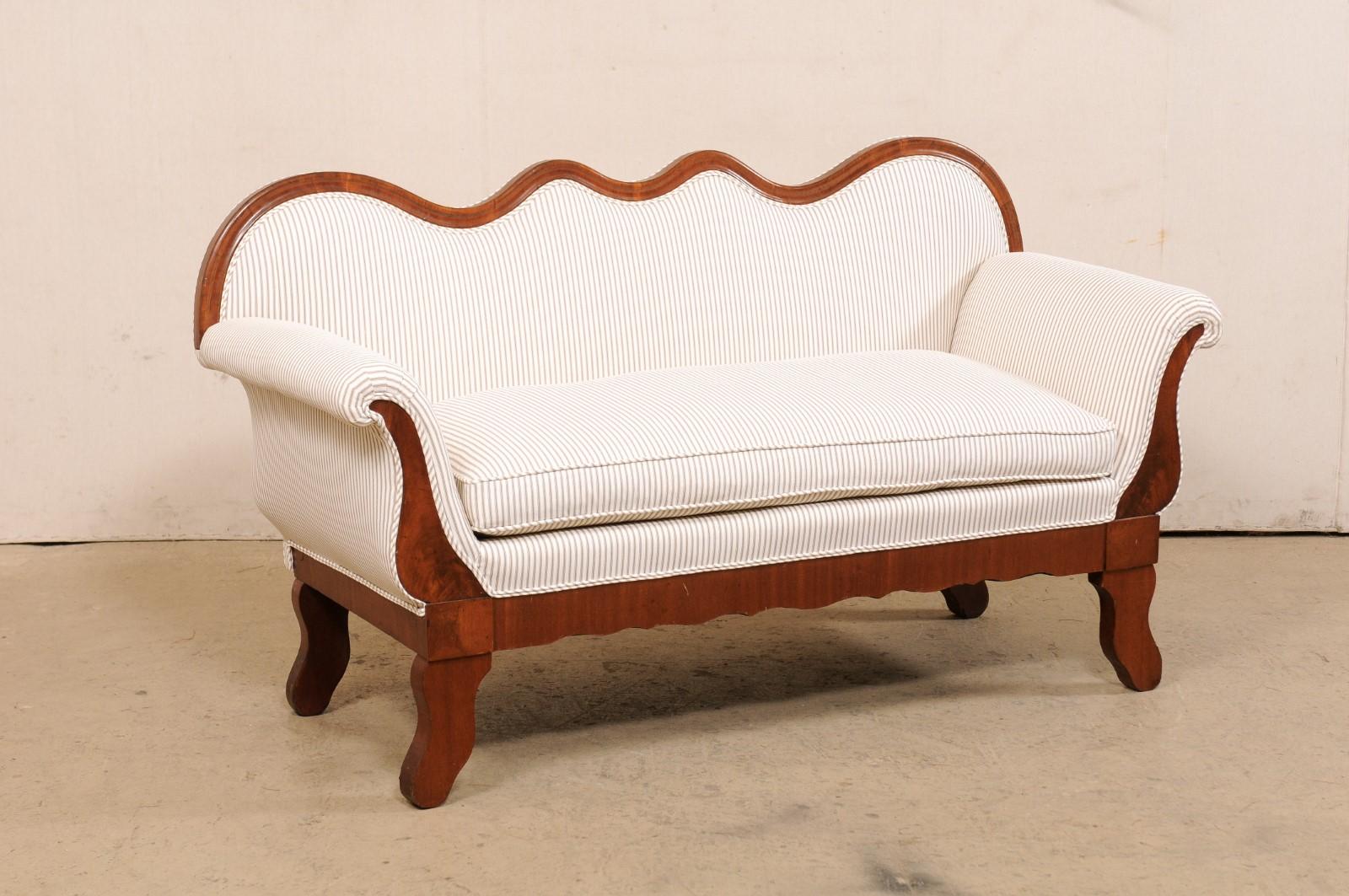 Swedish Carved and Upholstered Karl Johan Sofa, Circa 1830 For Sale at ...