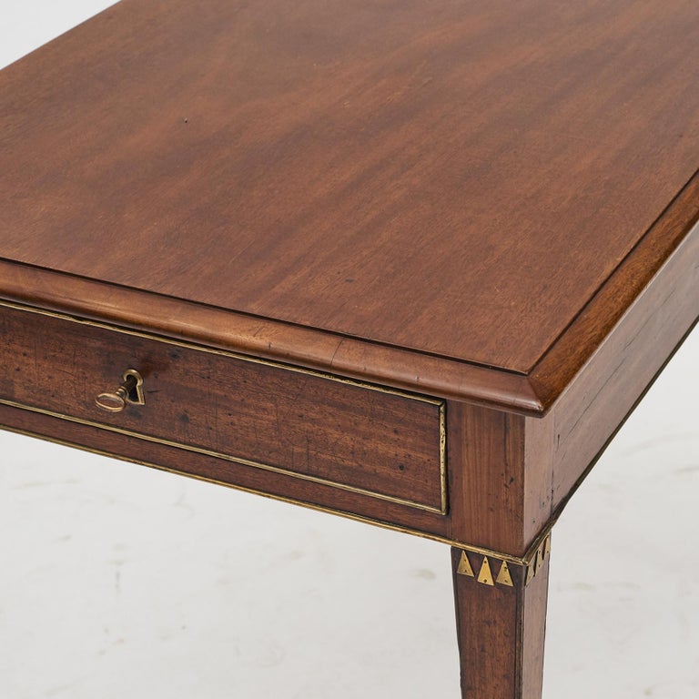 Swedish Late Gustavian Console Table in Mahogany at 1stDibs