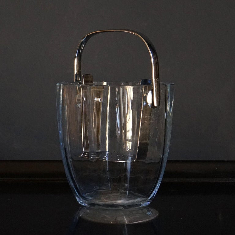 Swedish Lead Crystal Ice Bucket By Gerda Strömberg For Strombergshyttan ...