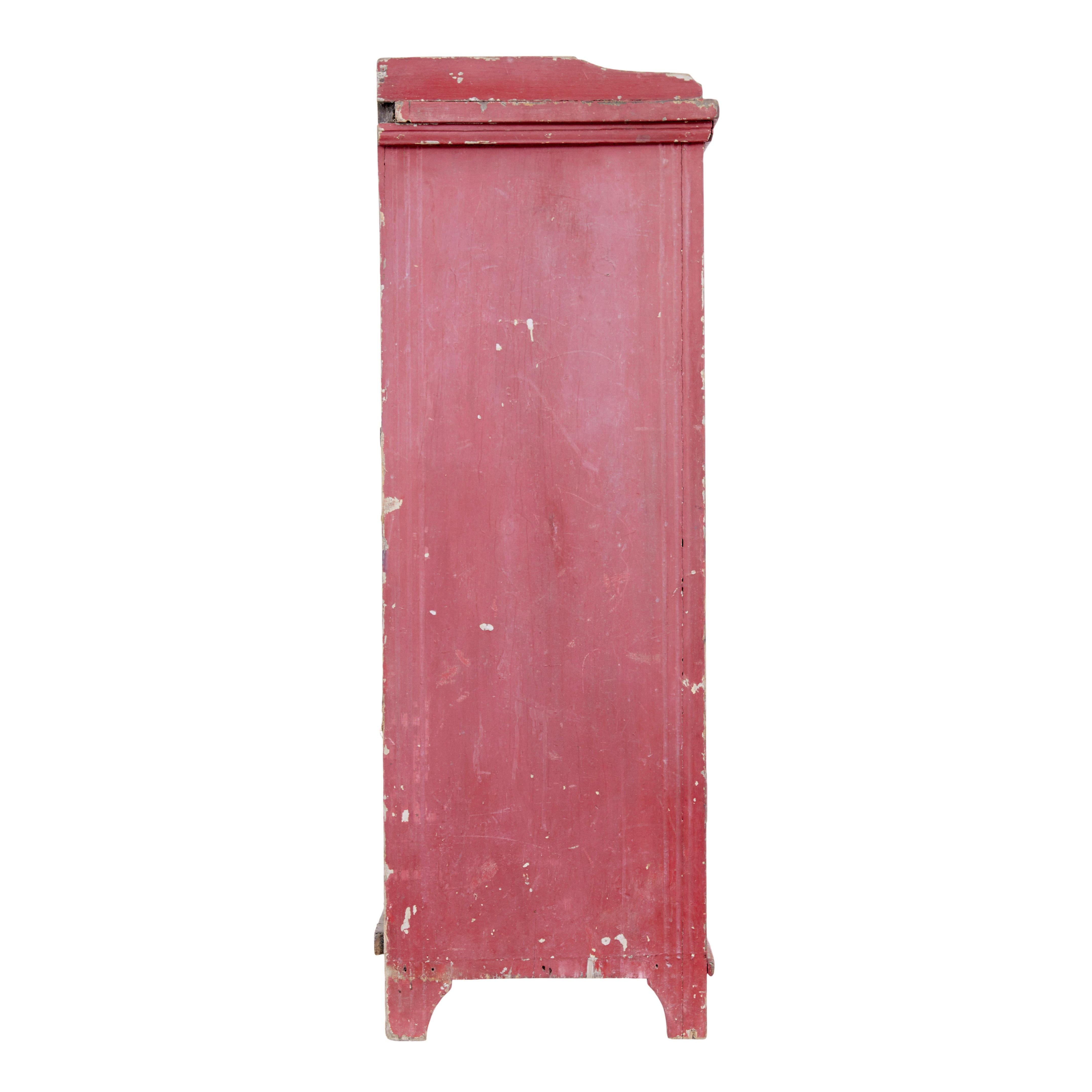 Swedish Mid-19th Century Original Paint Cupboard For Sale at 1stDibs