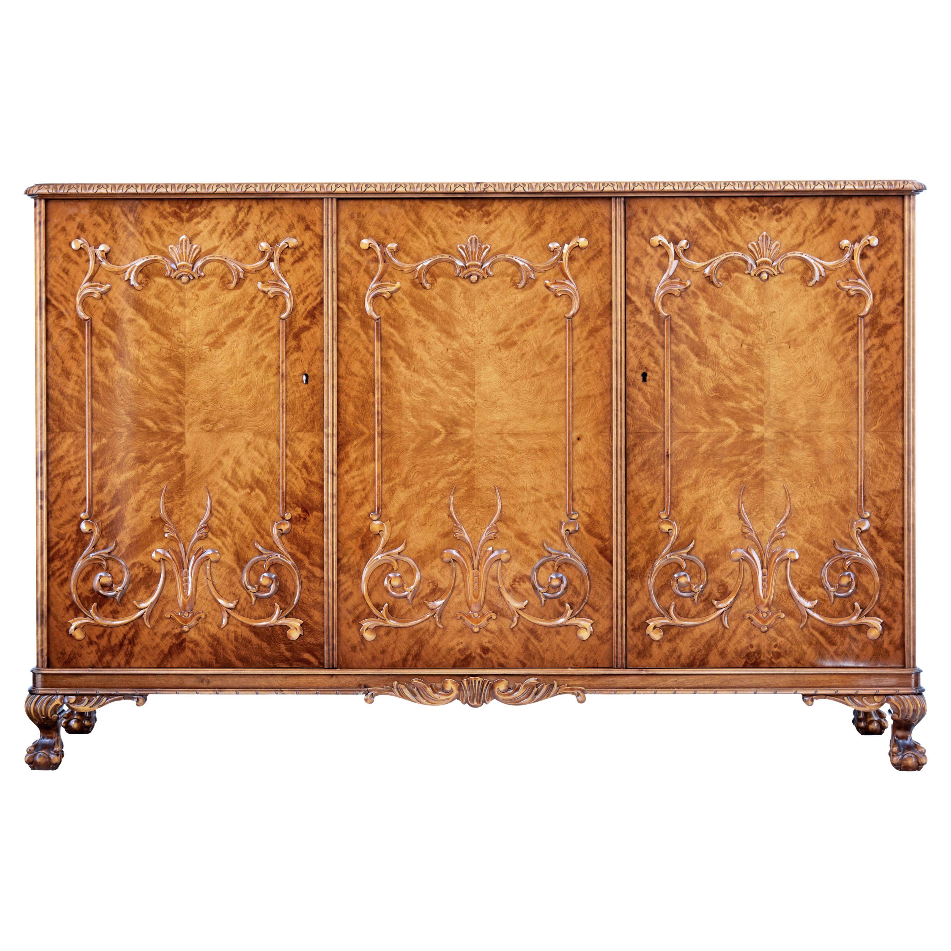 20th Century Art Deco Birch Sideboard at 1stDibs