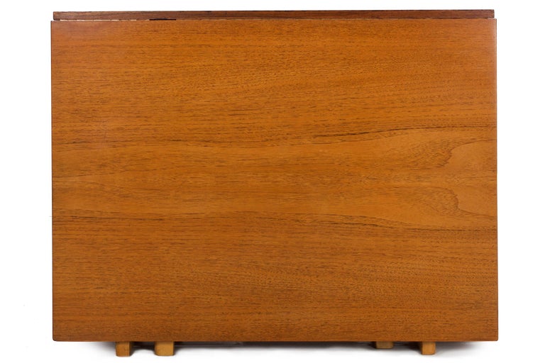 Swedish Mid-Century Modern "Maria Flap" Drop-Leaf Dining Table by Bruno ...