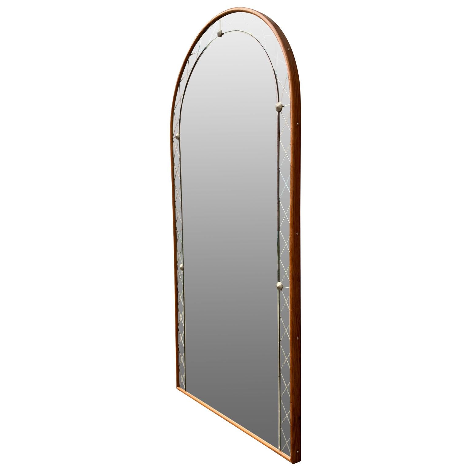 Swedish Mid-Century Modern Wall Mirror, circa 1950 at 1stDibs
