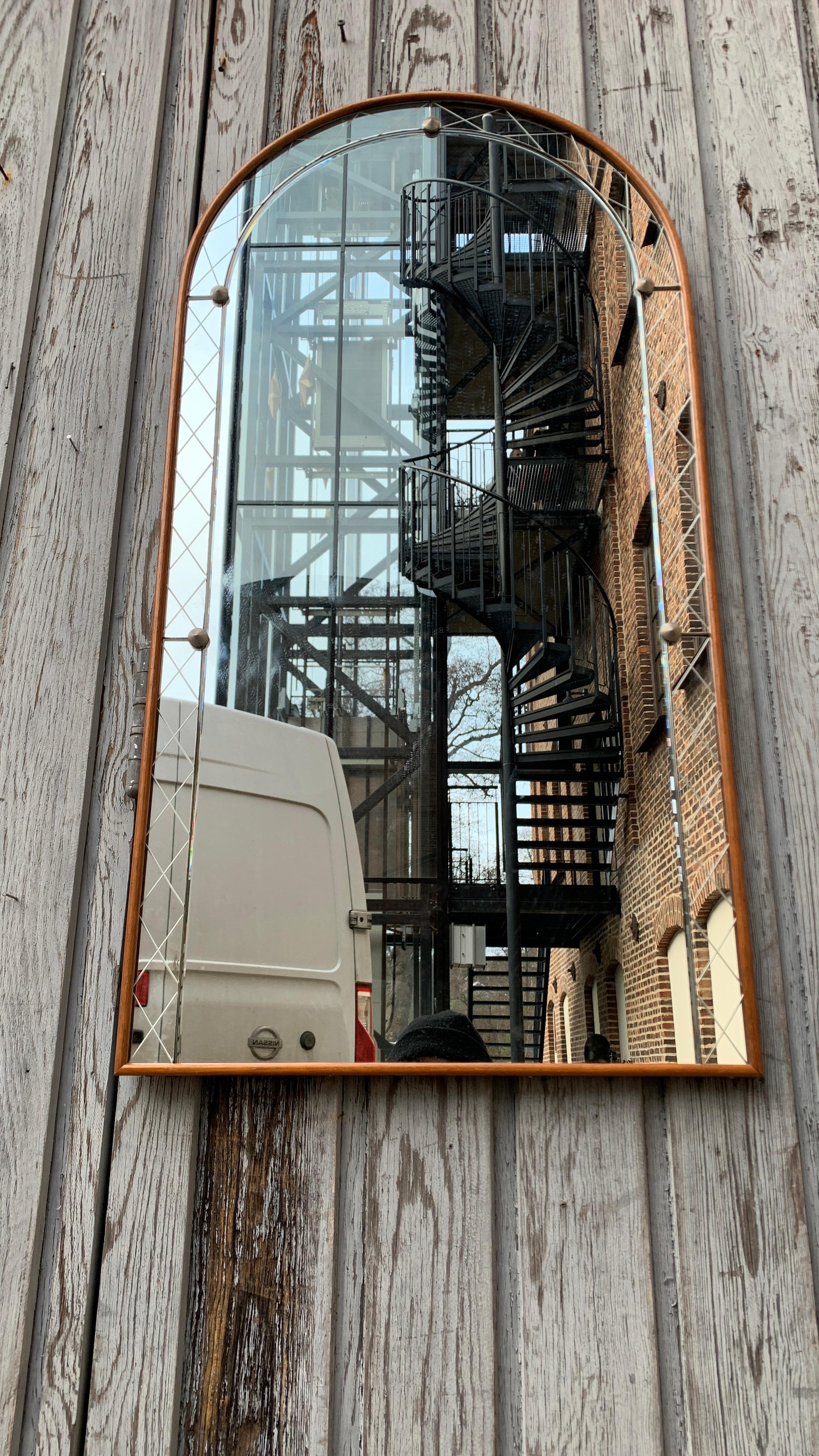 Swedish Mid-Century Modern Wall Mirror, circa 1950 at 1stDibs