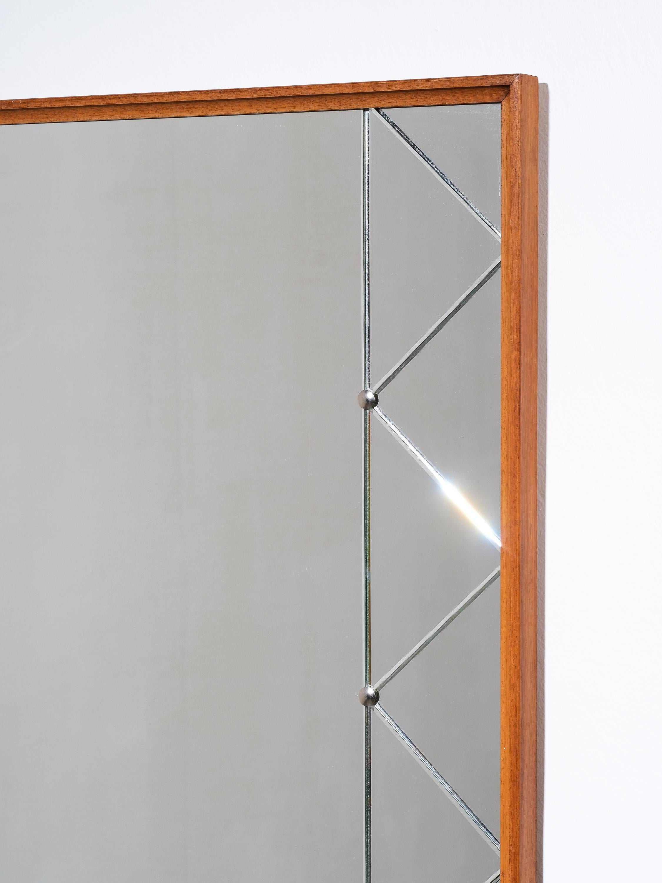 Swedish Mid-Century Wall Mirror For Sale at 1stDibs