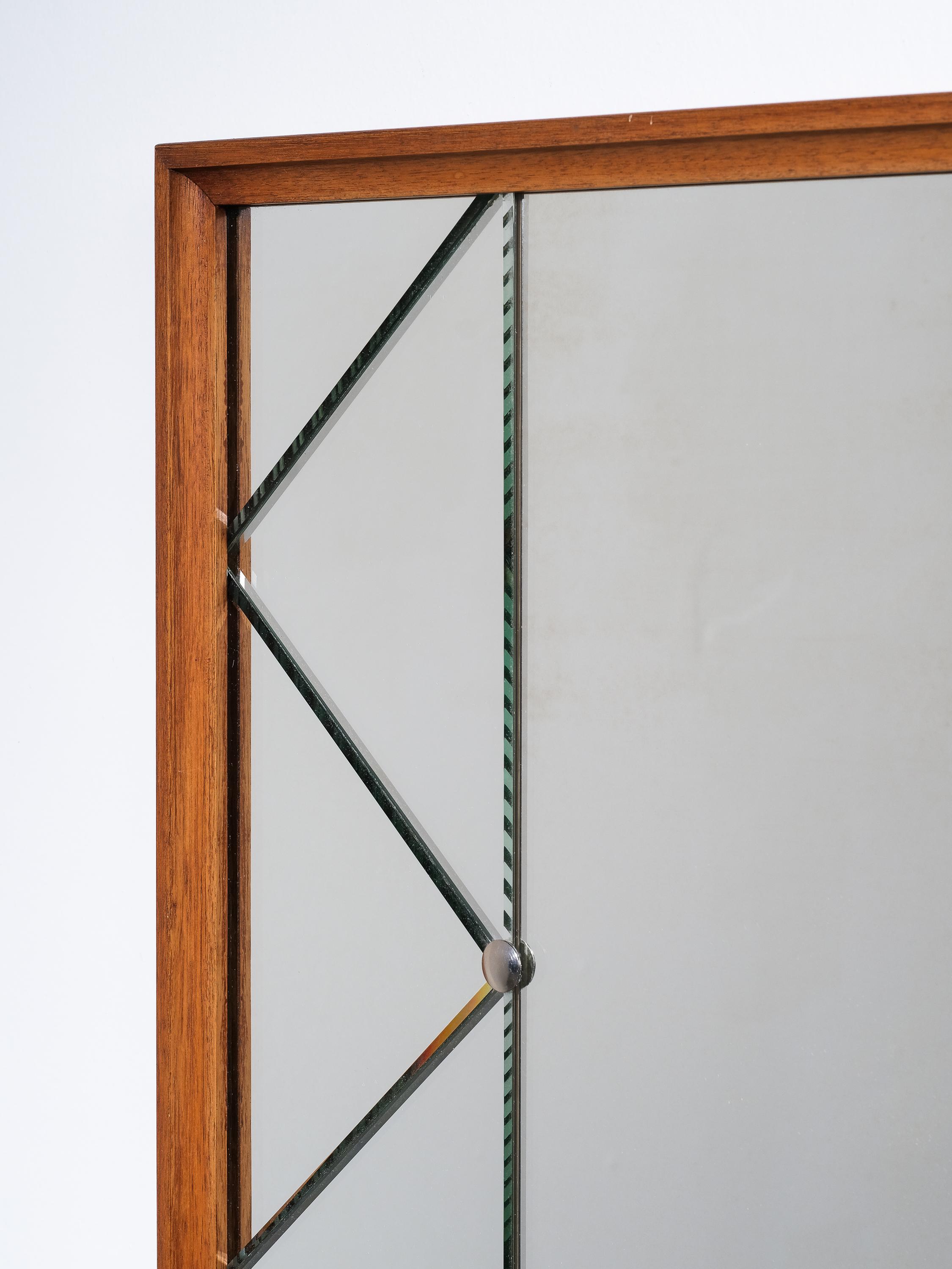 Swedish Mid-Century Wall Mirror For Sale at 1stDibs