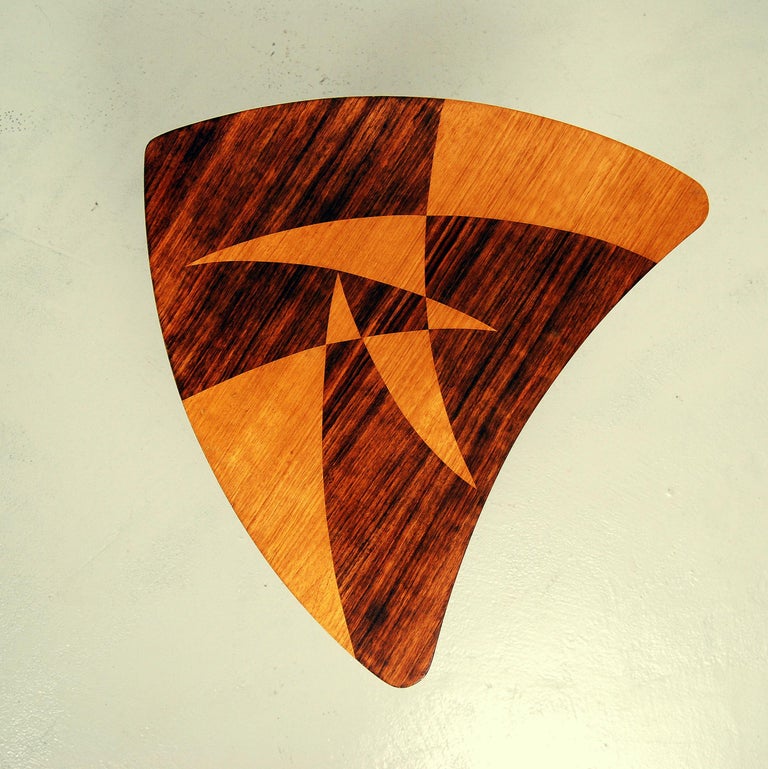 Swedish Midcentury Triangle Shaped Side Table, 1950s at 1stDibs