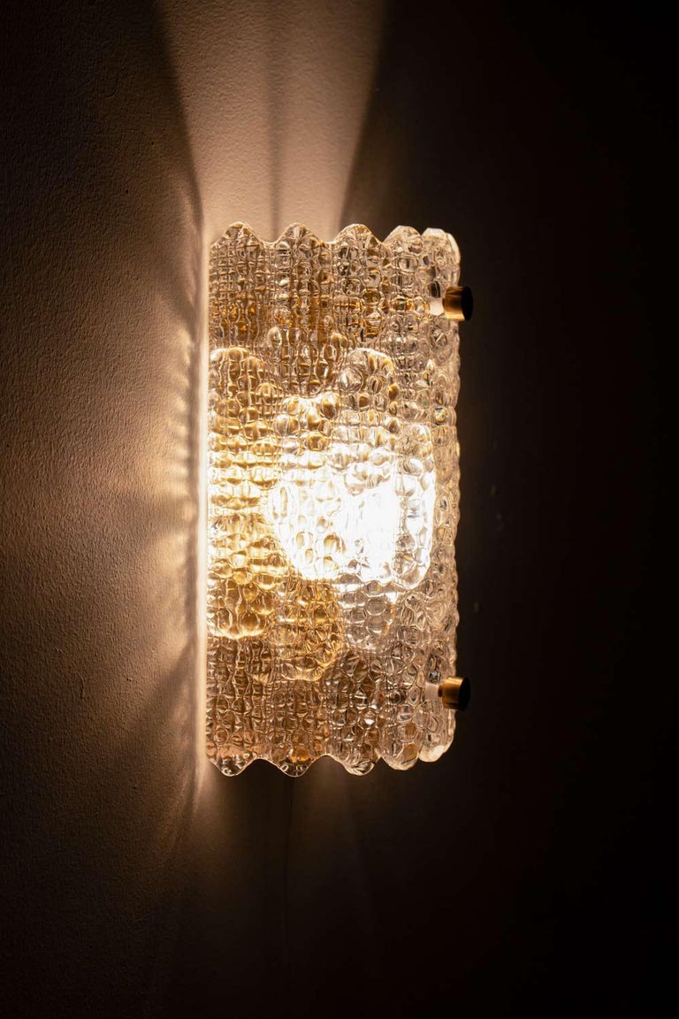 Swedish Midcentury Wall Lamps / Sconces by Carl Fagerlund for Orrefors ...