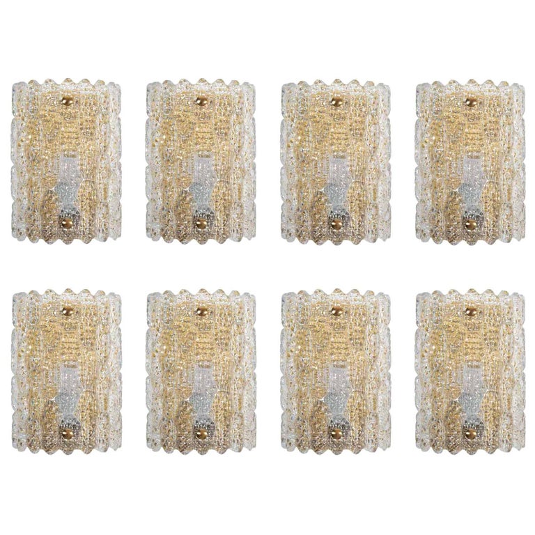 Swedish Midcentury Wall Lamps / Sconces by Carl Fagerlund for Orrefors ...