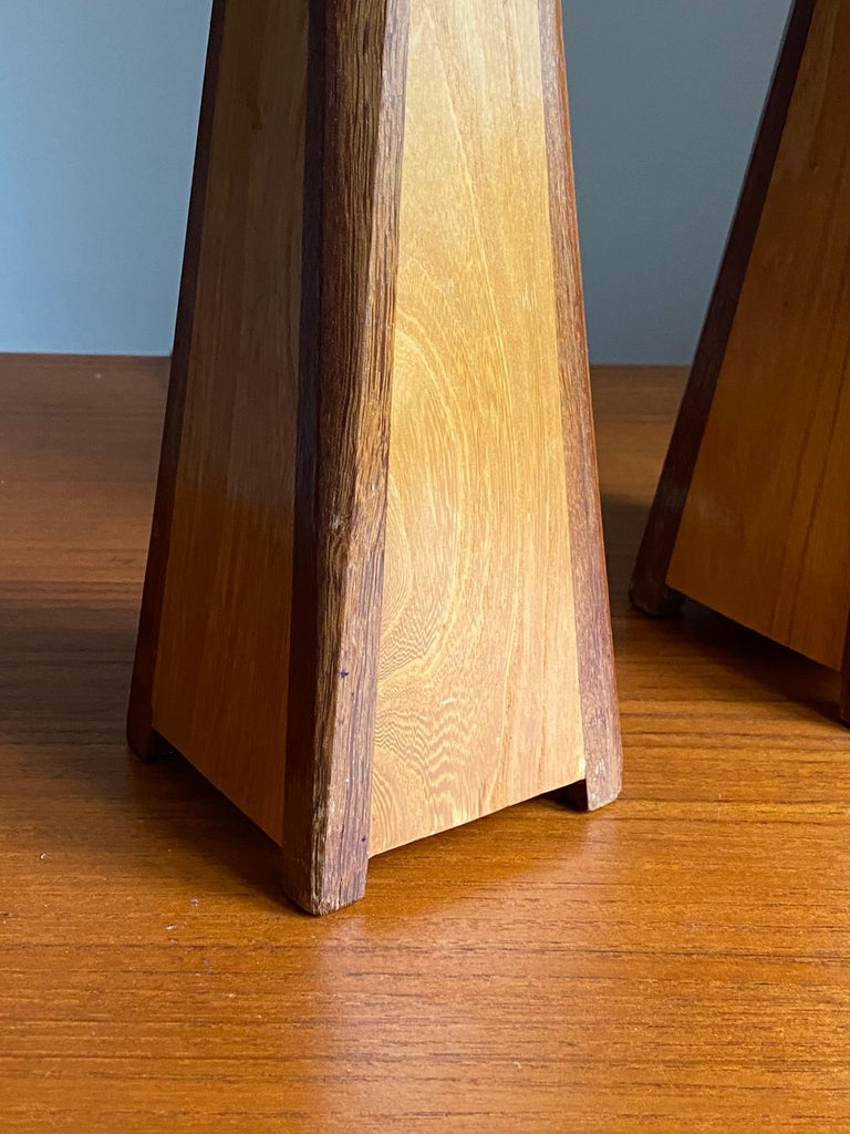Swedish, Minimalist Table Lamps, Solid Teak and Oak, Sweden, 1960s For ...