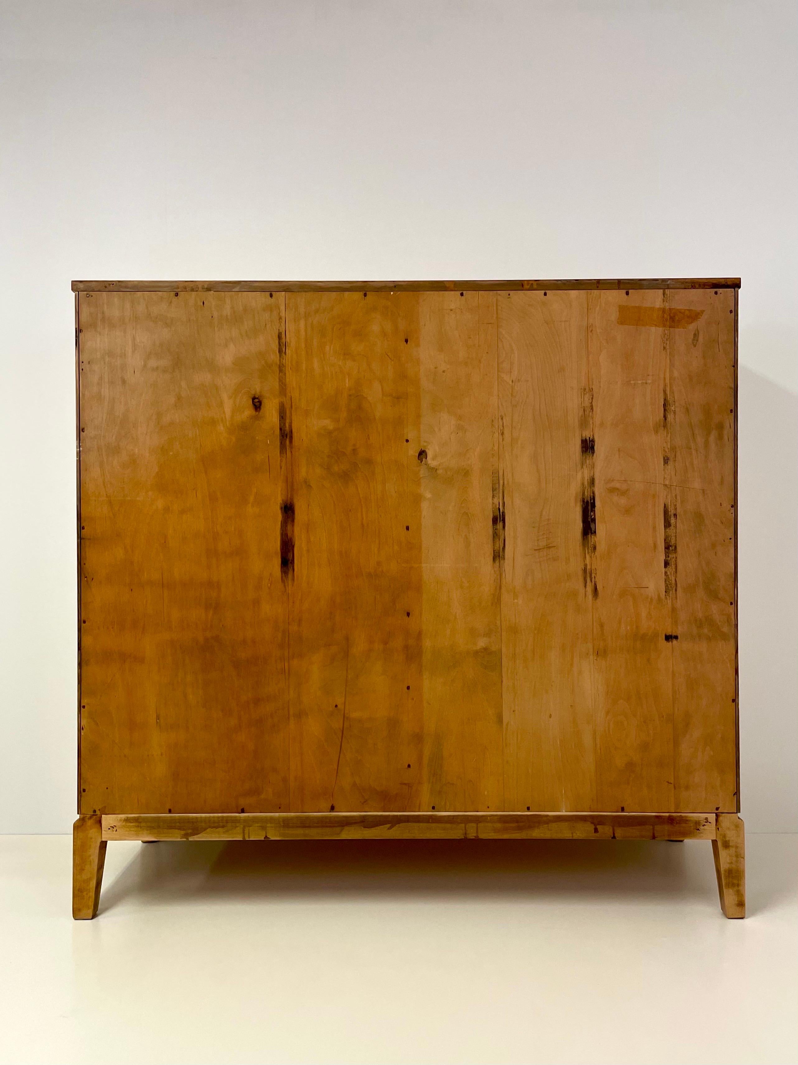 Swedish Modern 1940s Cabinet with Antique Nordens Flora Decor For Sale ...