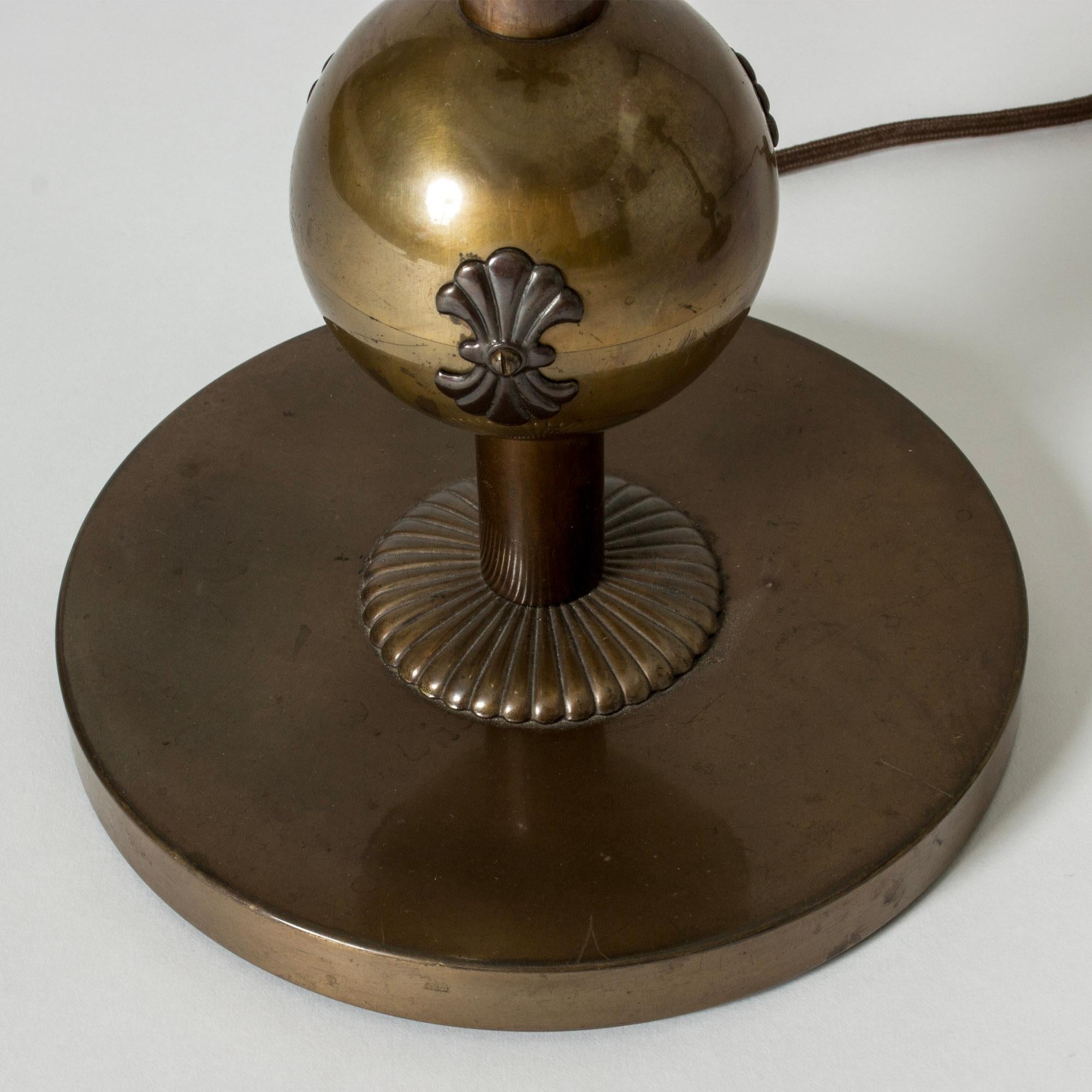 Swedish Modern Bronze Table Lamps from Böhlmarks, Sweden, 1930s at 1stDibs