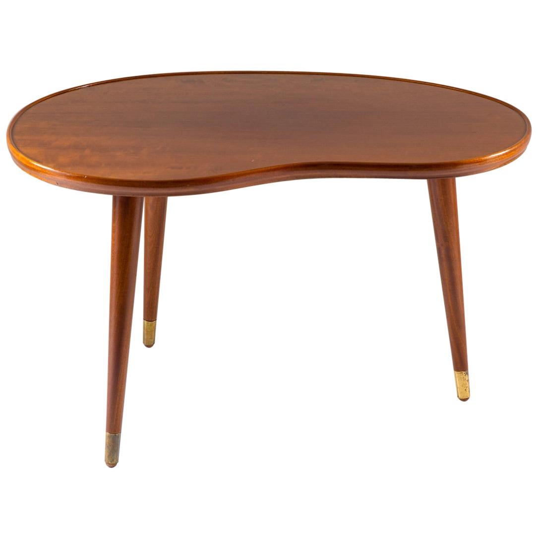 Swedish Modern Coffee Table in Birch, Glass and Rattan by Bodafors ...