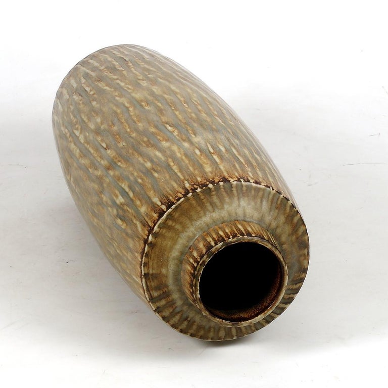 Swedish Modern Floor Stoneware Vase by Gunnar Nylund, 1950's For Sale ...