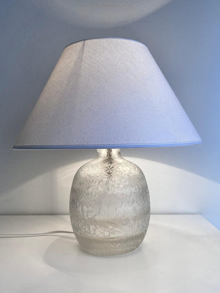 Swedish Modern Frosted Table Lamp from Kosta, circa 1930-1940s For Sale ...