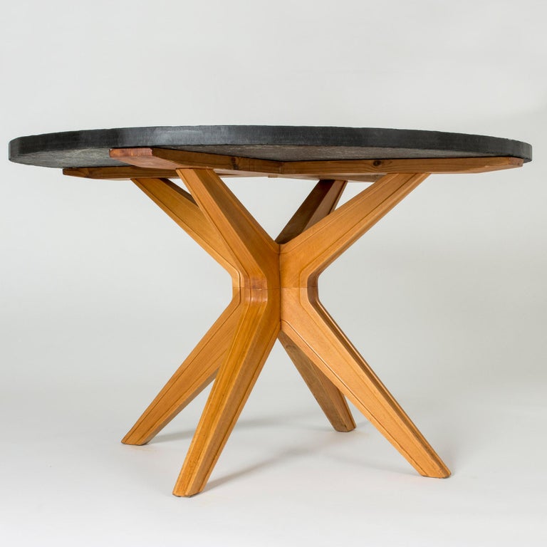 Swedish Modern Granite Dining Table, Sweden, 1950s For Sale at 1stDibs