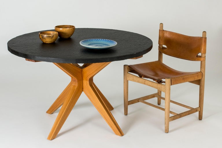 Swedish Modern Granite Dining Table, Sweden, 1950s For Sale at 1stDibs