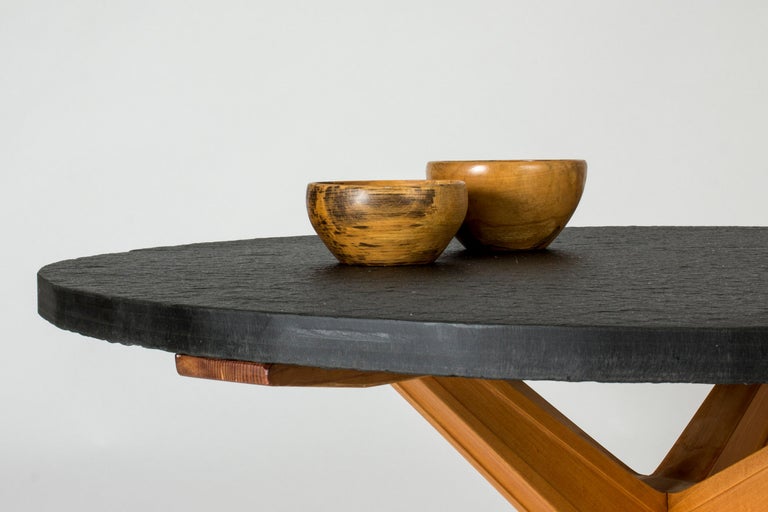 Swedish Modern Granite Dining Table, Sweden, 1950s For Sale at 1stDibs