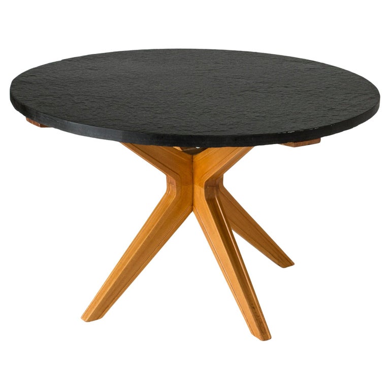 Swedish Modern Granite Dining Table, Sweden, 1950s For Sale at 1stDibs