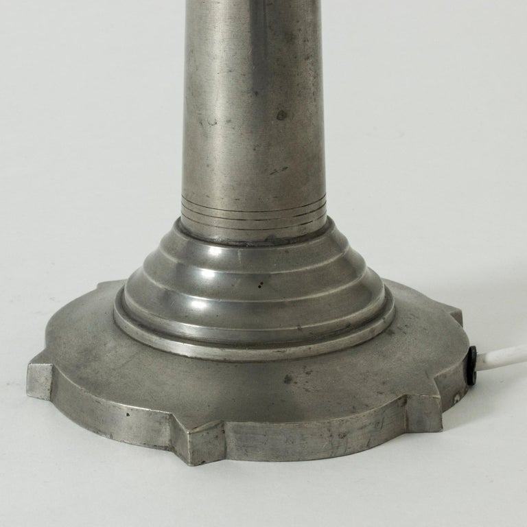 Swedish Modern Pewter Table Lamp, Sweden, 1930s at 1stDibs