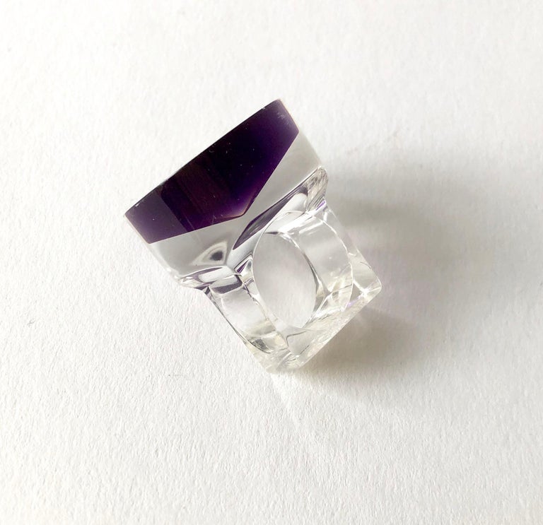 1970s Siv Langstrom Swedish Space Age Modernist Acrylic Ring For Sale ...