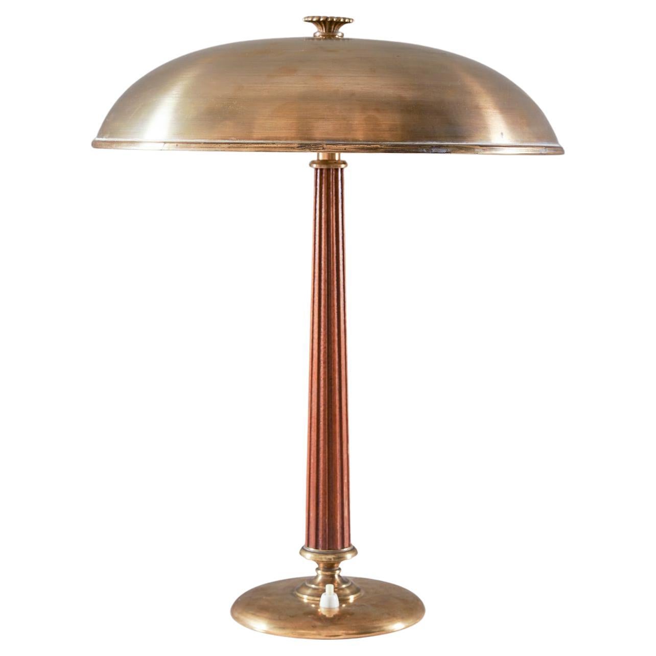 Swedish Grace Table Lamp in Brass by Nordiska Kompaniet For Sale at 1stDibs