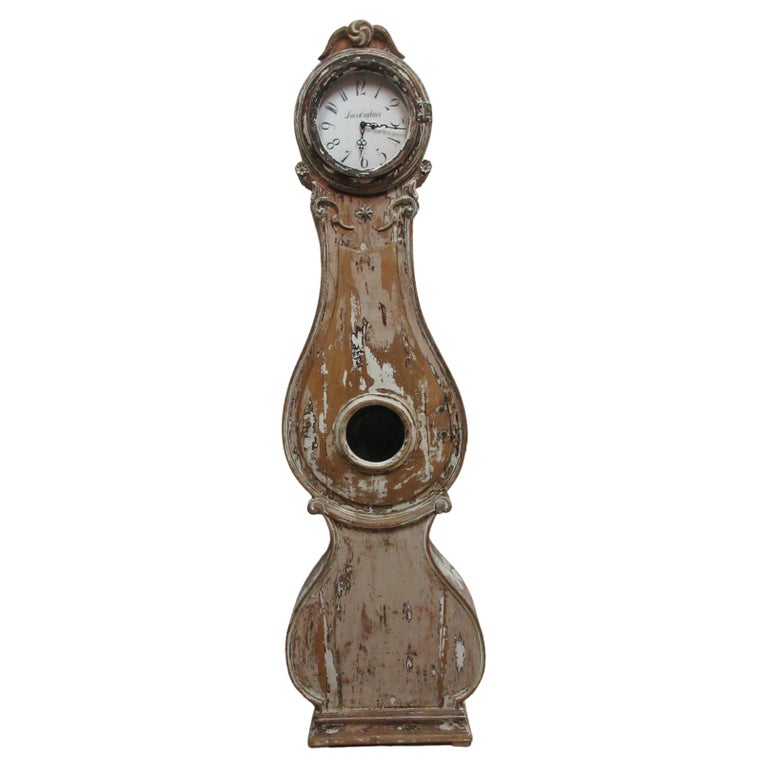 Swedish Mora Clock Fryksdahl Style 100% Original paint For Sale at 1stDibs
