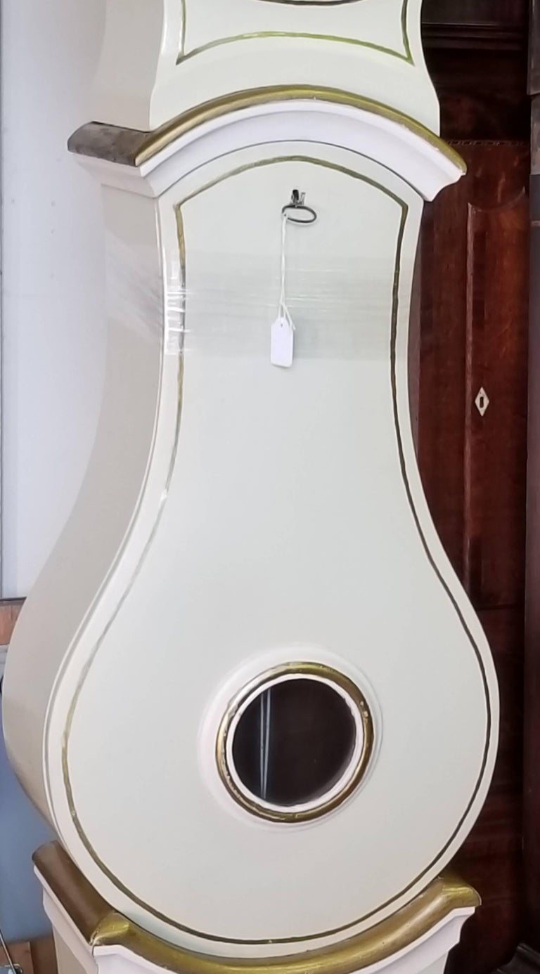 Swedish Mora Clock White Castle Crown Carved Detail Early 1800 ...