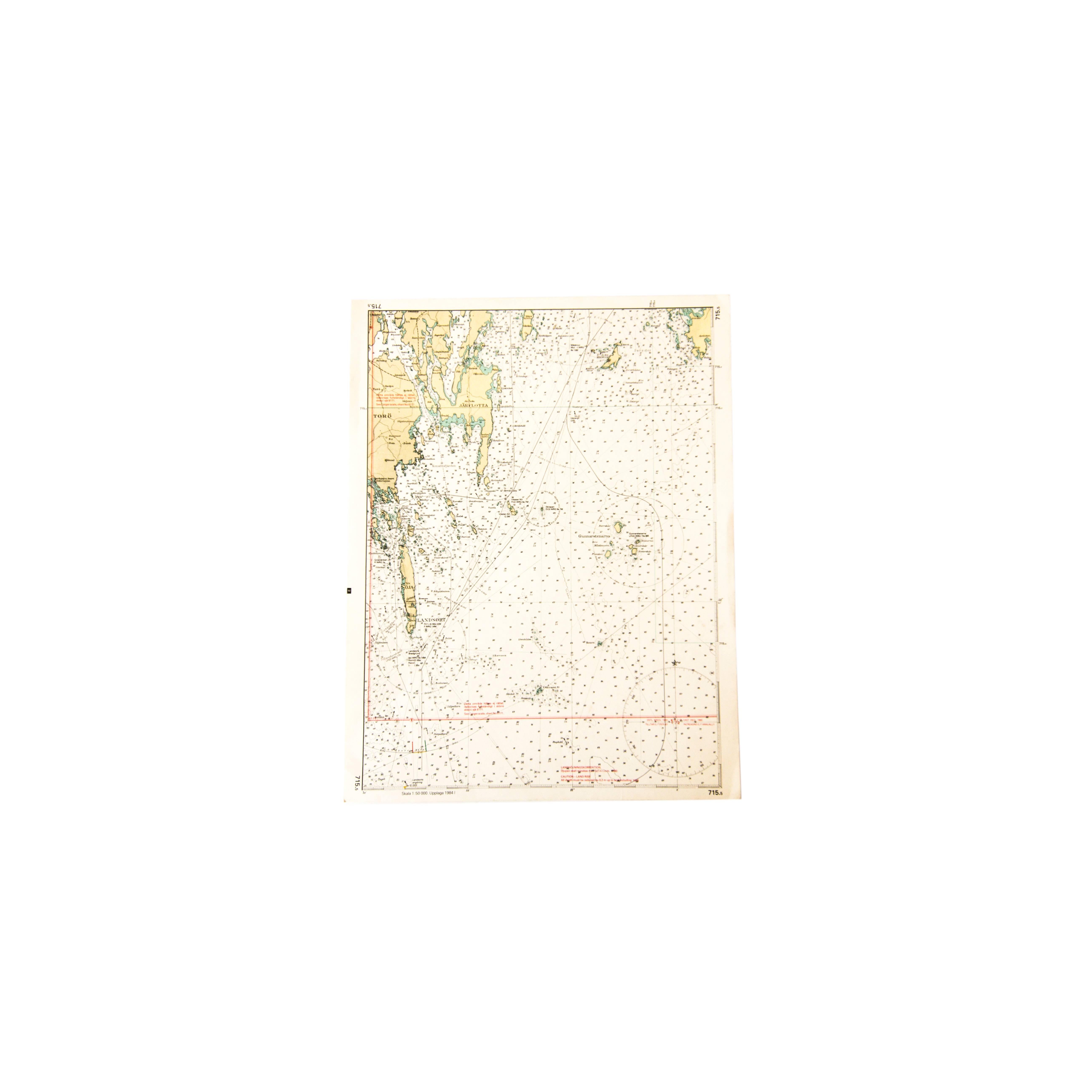 Swedish Nautical Charts of the Stockholm from 1970s For Sale at 1stDibs ...