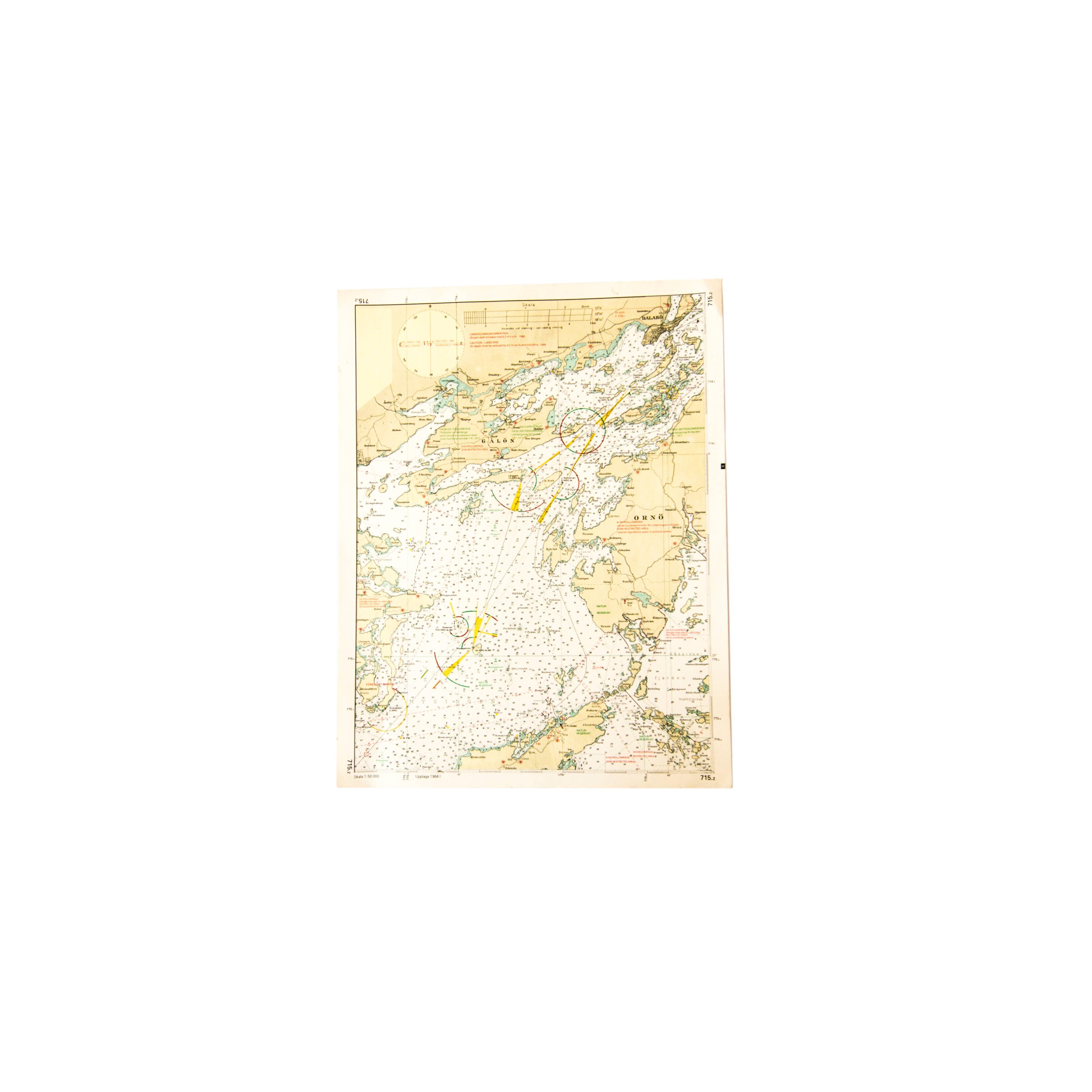 Swedish Nautical Charts of the Stockholm from 1970s For Sale at 1stDibs ...