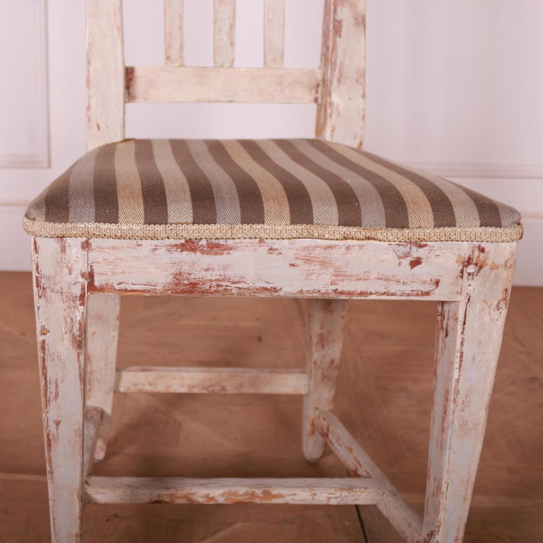 Swedish Original Painted Chair For Sale at 1stDibs