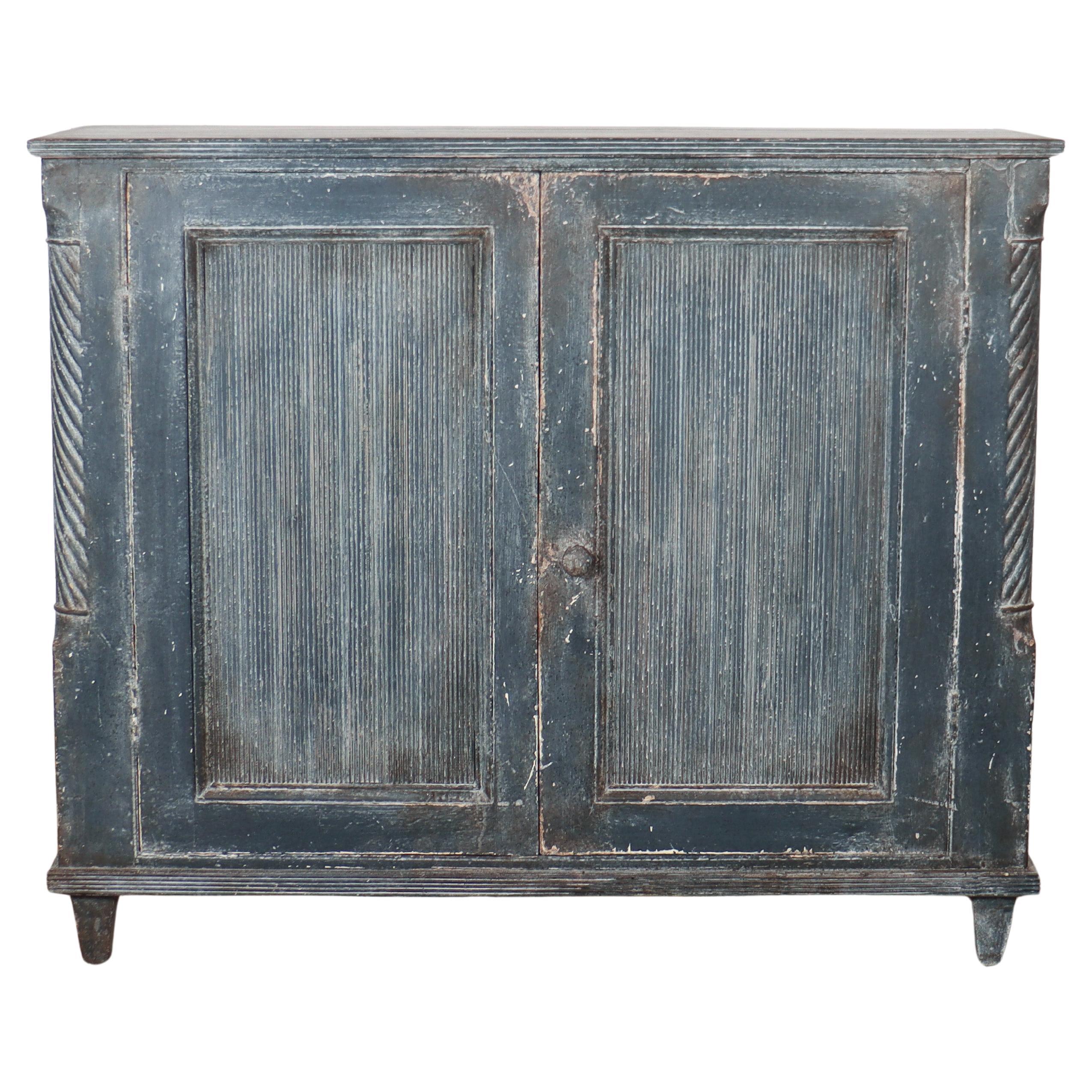 Swedish Painted Pine Buffet For Sale at 1stDibs
