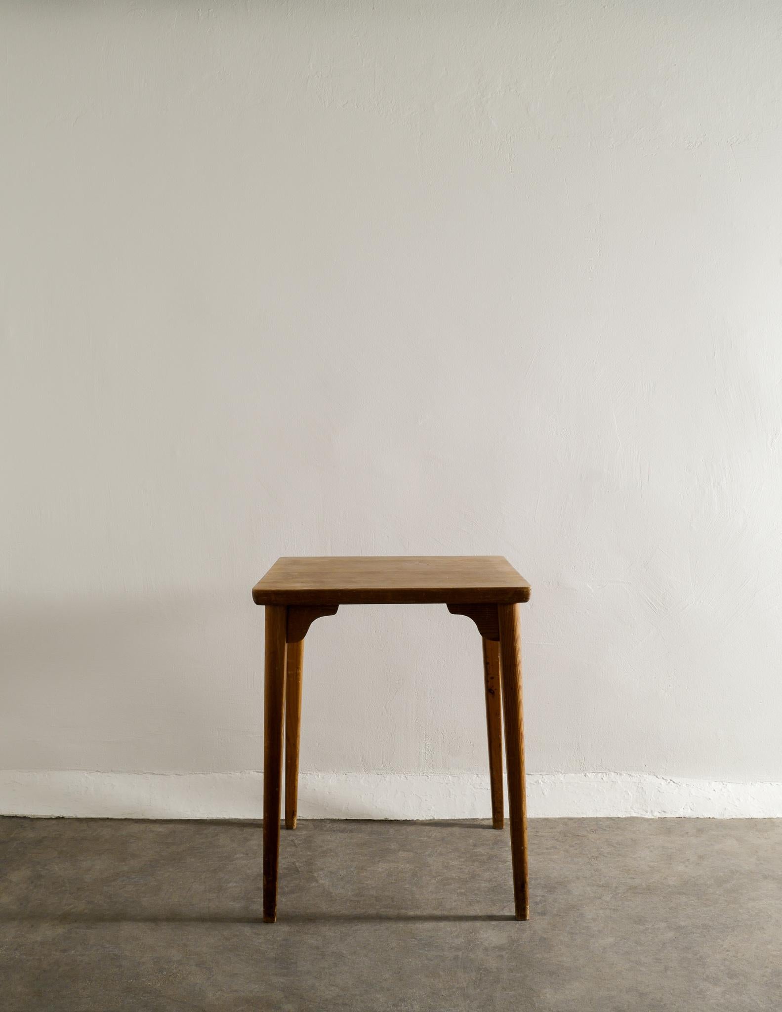 Swedish Pine Café Side Dining Table Produced by Nordiska Kompaniet ...