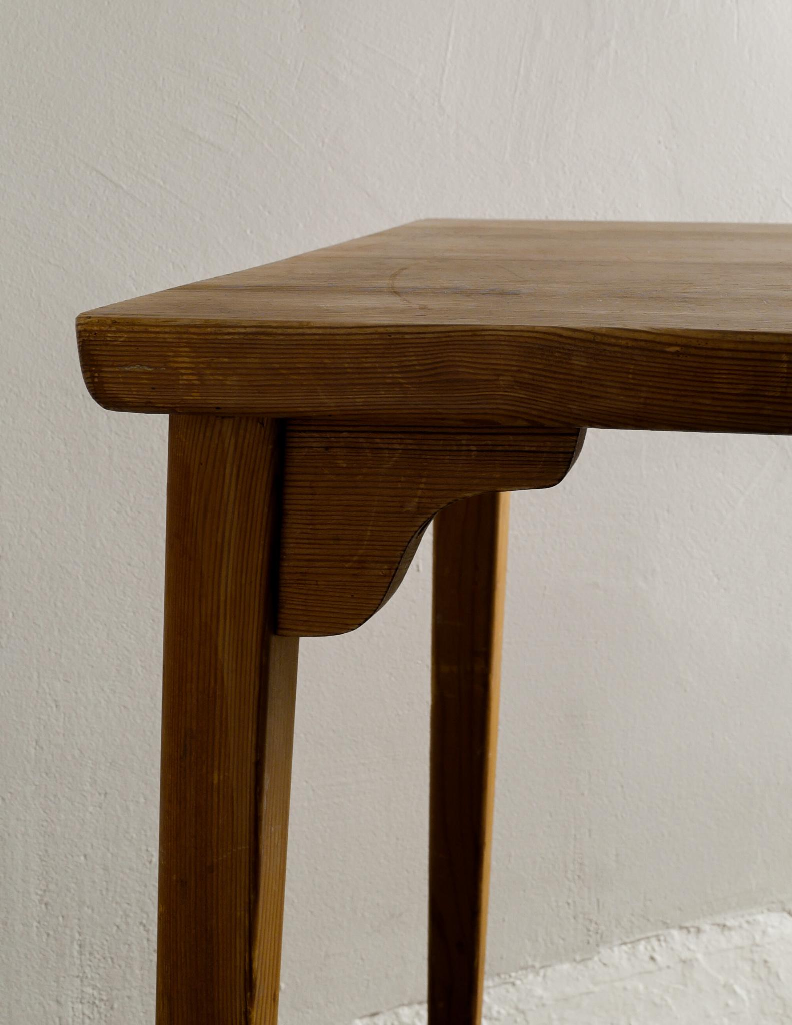 Swedish Pine Café Side Dining Table Produced by Nordiska Kompaniet ...
