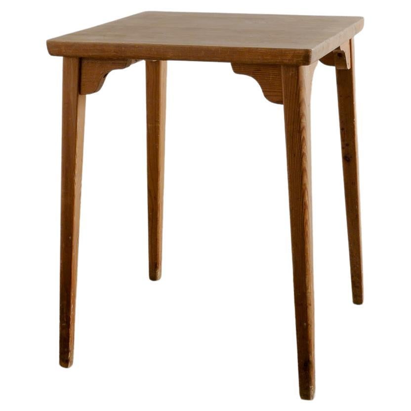 Swedish Pine Café Side Dining Table Produced by Nordiska Kompaniet ...