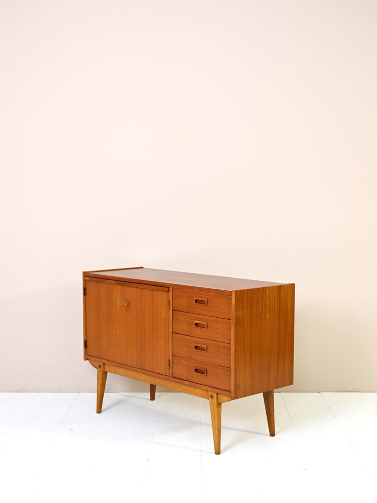 Swedish Sideboard with Pull-Out Top For Sale at 1stDibs