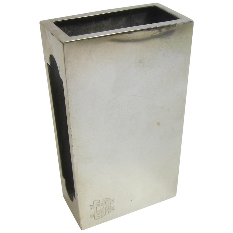 Swedish Silver Match Box Holder For Sale at 1stDibs