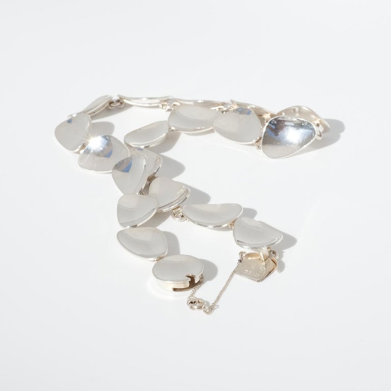 Swedish Silver Necklace Made Year 1954 For Sale at 1stDibs