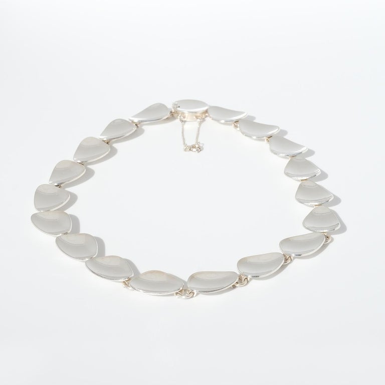 Swedish Silver Necklace Made Year 1954 For Sale at 1stDibs