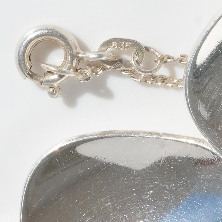 Swedish Silver Necklace Made Year 1954 For Sale at 1stDibs