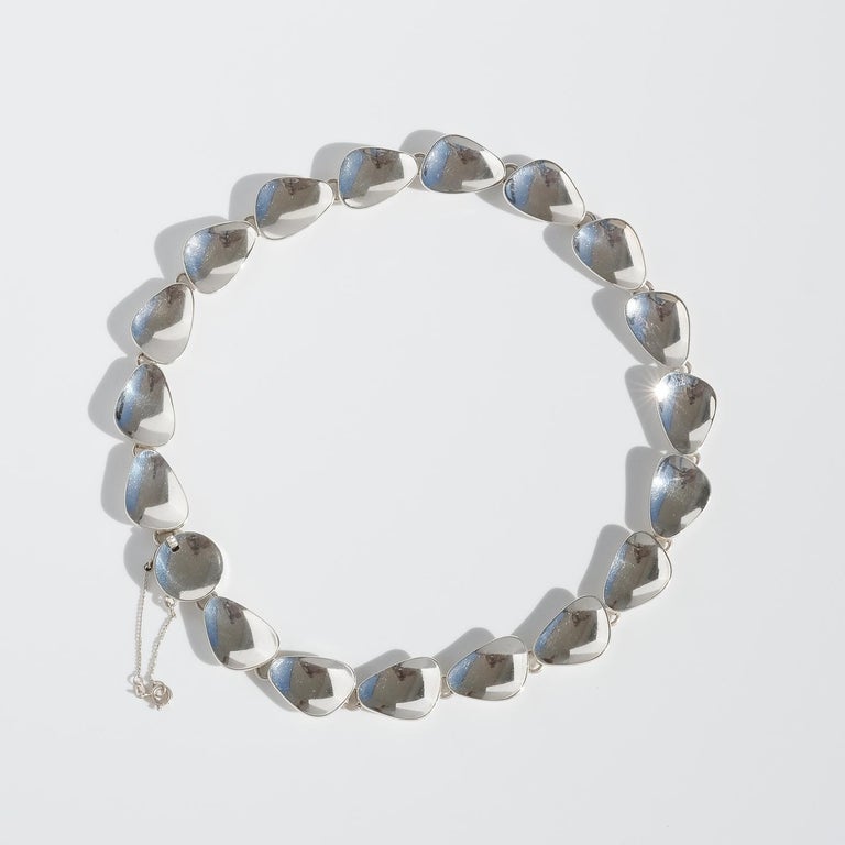 Swedish Silver Necklace Made Year 1954 For Sale at 1stDibs