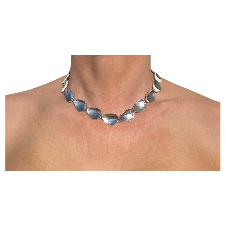 Swedish Silver Necklace Made Year 1954 For Sale at 1stDibs