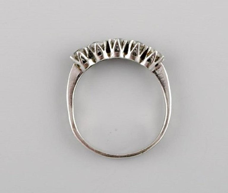 Swedish Silversmith, Modernist Alliance Ring in Sterling Silver with ...