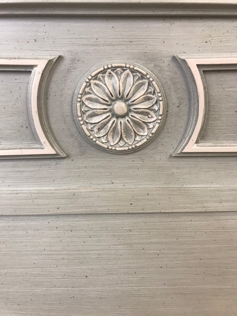 Swedish Style Powder Blue Grey Bedroom Set, Bookcases, Chests, Twin ...