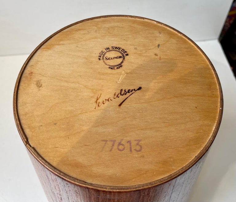 Swedish Teak Paper Waste Bin by Martin Åberg for Servex, 1960s For Sale ...