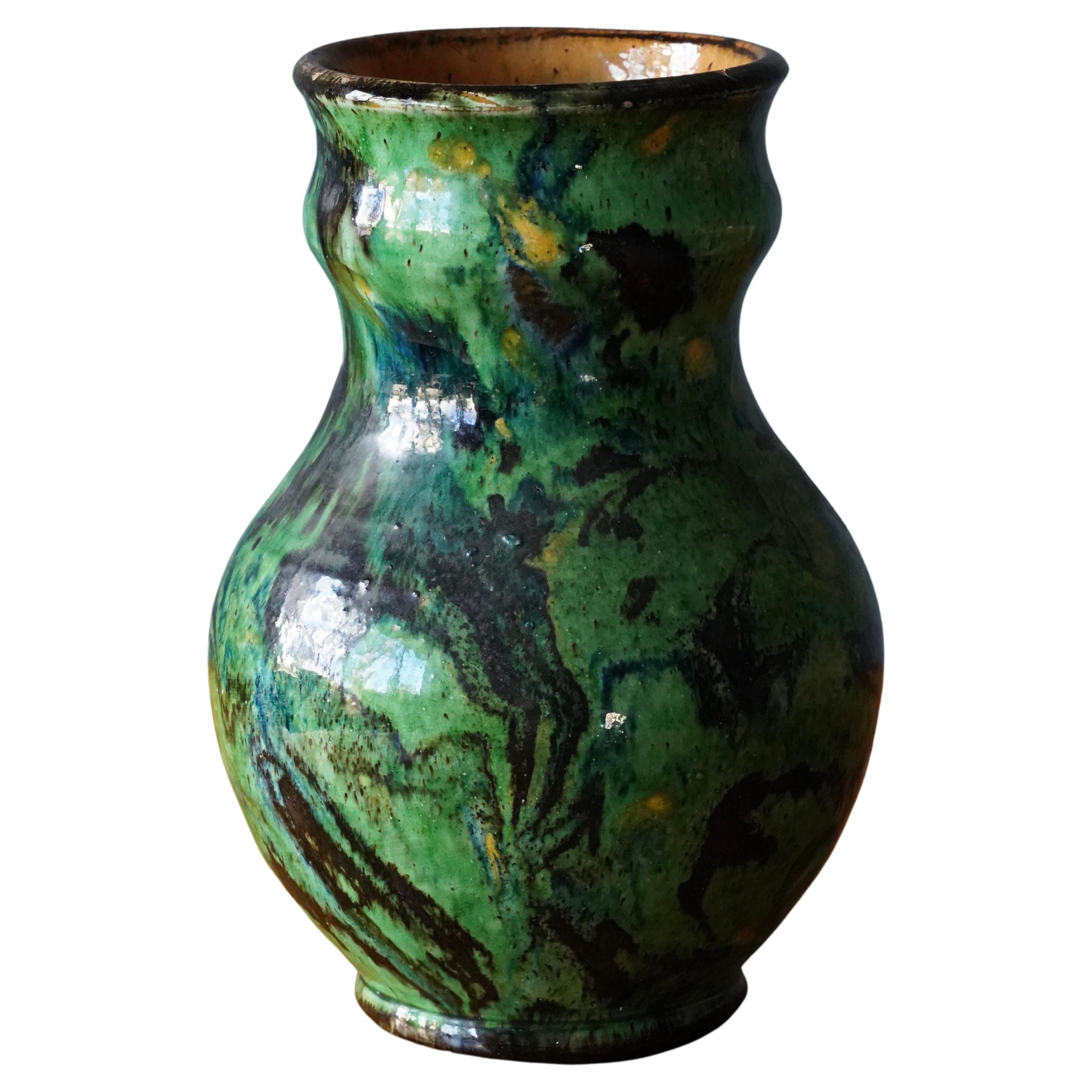 Hildur Haggård, Sizable Vase, Earthenware, Artists Studio, Sweden, c ...