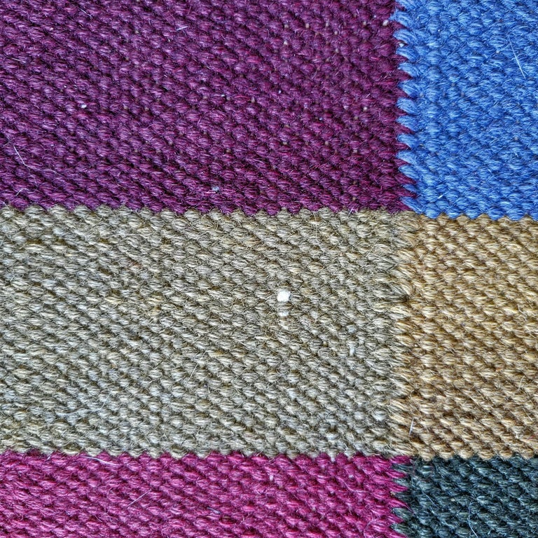 Swedish Wool Flatweave Rug, circa 1960s For Sale at 1stDibs