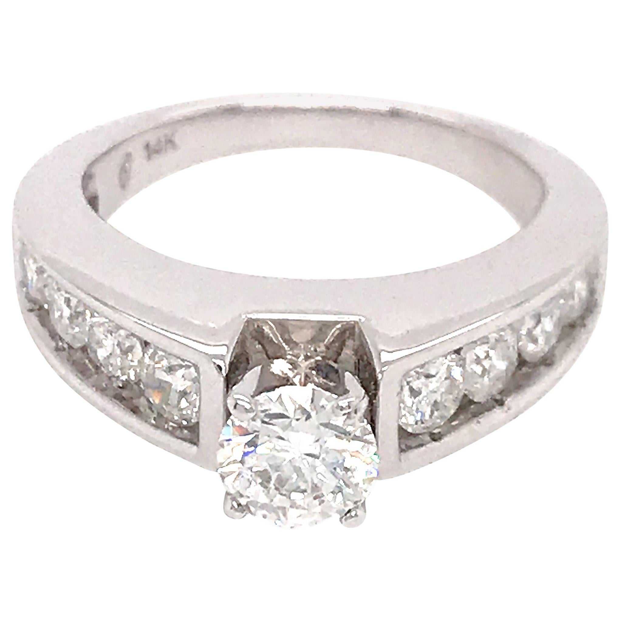 Sweet Antique American 14 Karat Gold Diamond Ring For Sale at 1stDibs