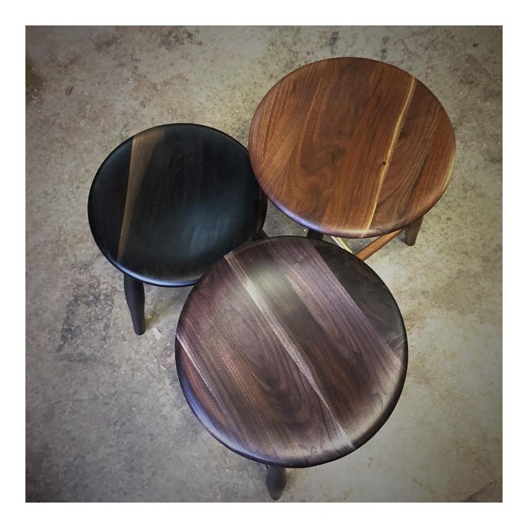 Swell Bar Stool, Turned Leg Stool For Sale at 1stDibs | leg stools ...