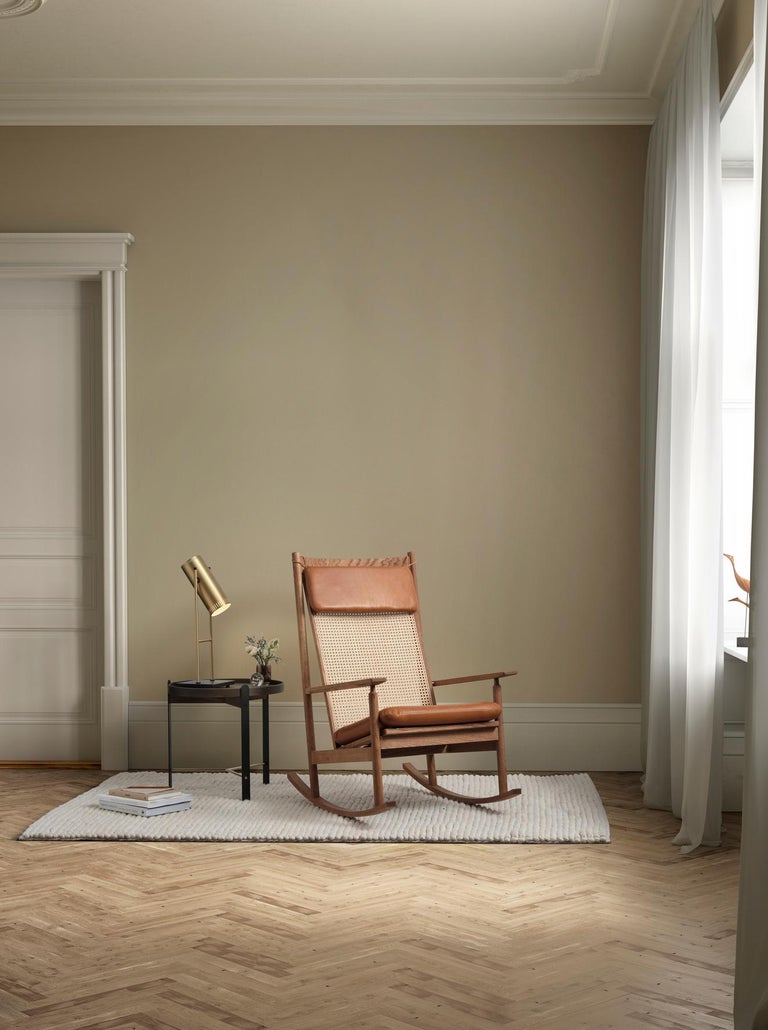 Swing Rocking Chair Silk Teak, Camel by Warm Nordic For Sale at 1stDibs